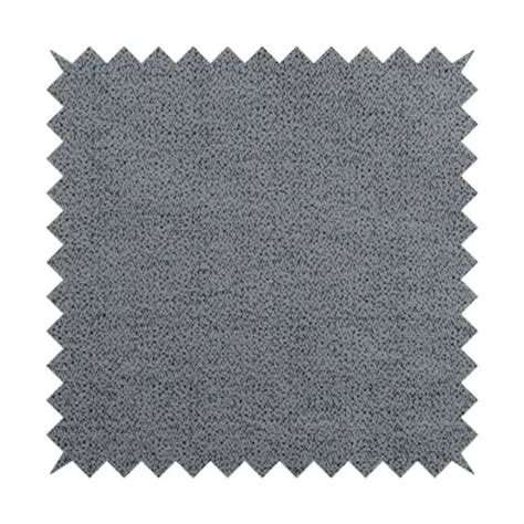 Manekpore Soft Plain Chenille Water Repellent Grey Blue Upholstery