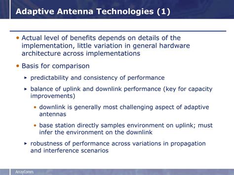 PPT Adaptive Antenna Tutorial Spectral Efficiency And Spatial Processing PowerPoint