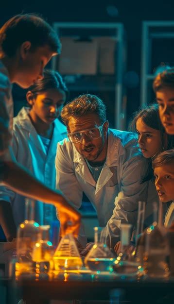 Young Prodigy Scientist Demonstrating Groundbreaking Experiment In High