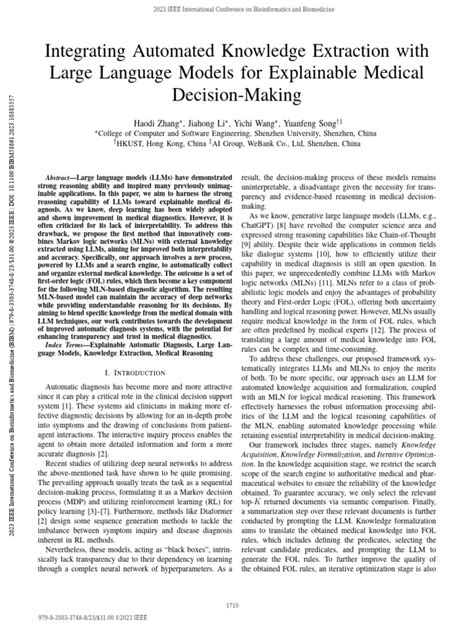 integrating automated knowledge extraction with large language models