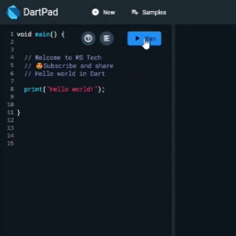 Hello World In Dart Flutter Dartprogramming Trending Flutterdev