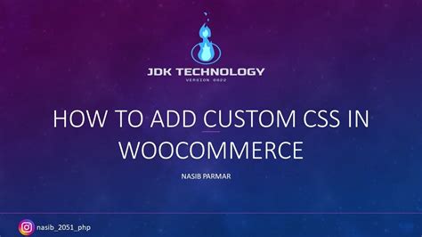 How To Add Custom Css In Woocommerce Youtube