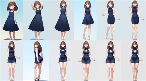 Girl In Blue Dress Age Progression And Expansion By Karekaka On Deviantart