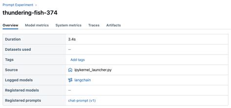 Log Prompts With Models MLflow