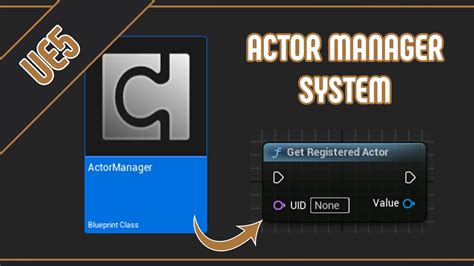 Ue5 Actor Manager System Tutorial Youtube