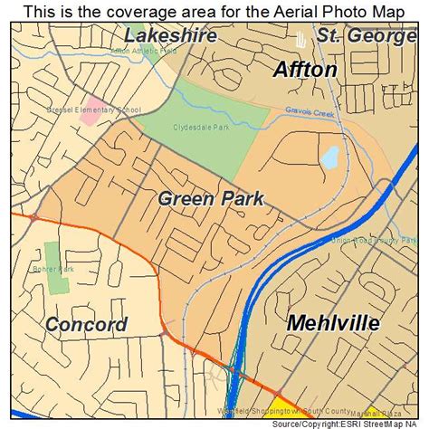 Aerial Photography Map Of Green Park Mo Missouri