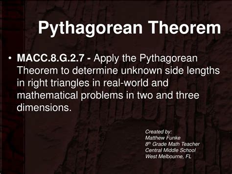 PPT Pythagorean Theorem PowerPoint Presentation Free Download ID 6310492 PPT Pythagorean Theorem PowerPoint Presentation Free Download ID 6310492