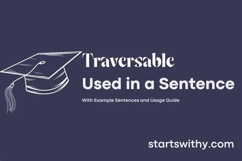 Traversable In A Sentence Examples 21 Ways To Use Traversable