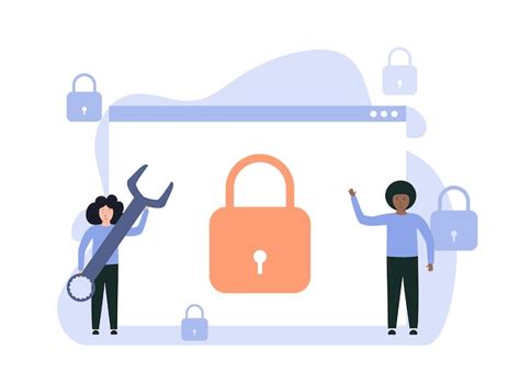 Premium Vector Data Protection Concept Network Data Security
