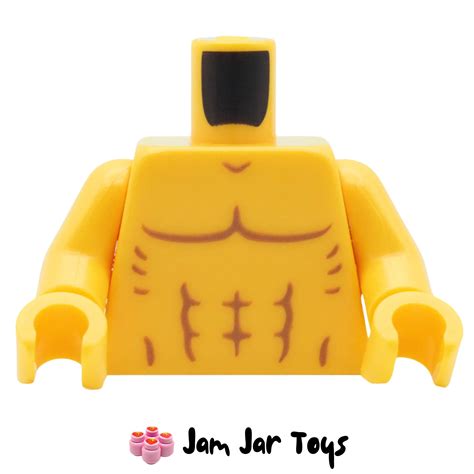 Lego Yellow Torso Bare Chest Six Pack Muscles To300
