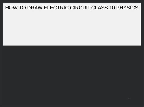How To Draw Electric Circuitclass 10 Physics Filo