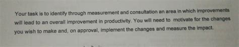 solved your task is to identify through measurement and