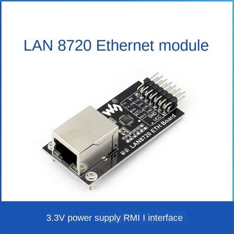 Waveshare Lan8720 Ethernet Module 33v Power Supply Rmii Interface 10100mbps Ethernet