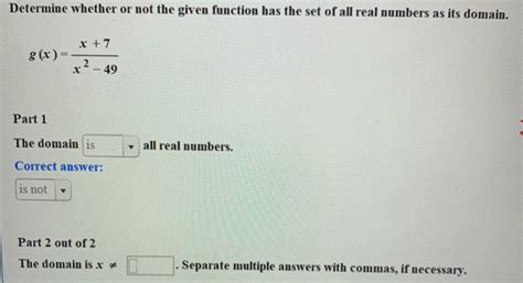Solved Determine Whether Or Not The Given Function Has The