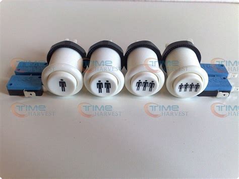 20 Pcs Authentic Arcade American Style Button Of 1 Grandado