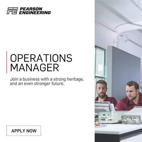 Operationsmanager Manufacturing Engineering Careers Northeastjobs