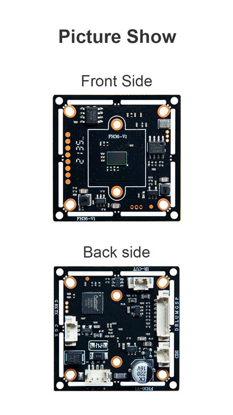 MP AHD PCB CCTV Camera Module DNR Camera Board AHD TVI CVI CVBS SC Support UTC Mirror