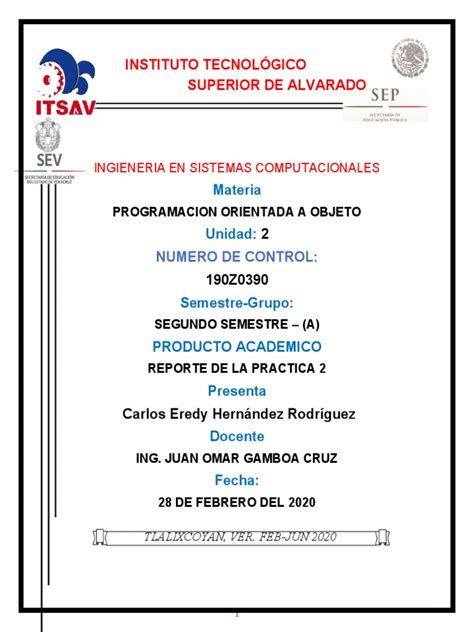 Practica De Constructor Pdf Constructor Programación Orientada A