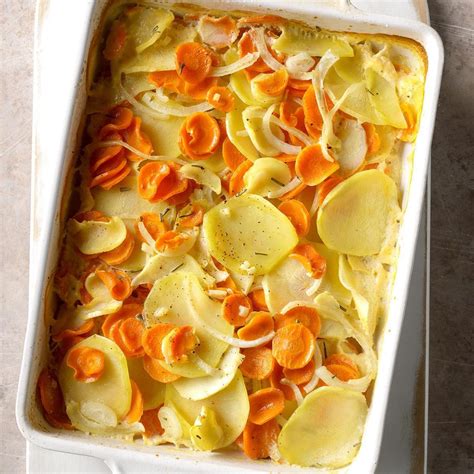 Carrot Parsnip And Potato Gratin Recipe How To Make It