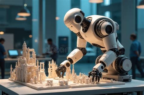 Unveiling Advanced Robotic Artistry Stock Illustration Illustration Of Unique Creativity