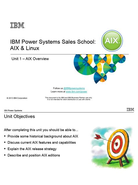 Unit 01 Aix Overview Pdf Linux Linux Distribution