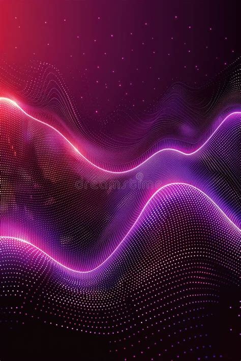 Colorful Abstract Wave Patterns Creating A Dynamic Visual Effect Stock Illustration