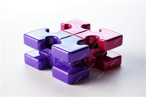 Premium Ai Image Two Interlocking Jigsaw Puzzle Pieces Symbolizing The Concept Of Connection