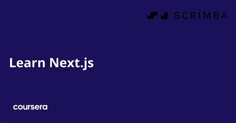 Learn Nextjs Coursera