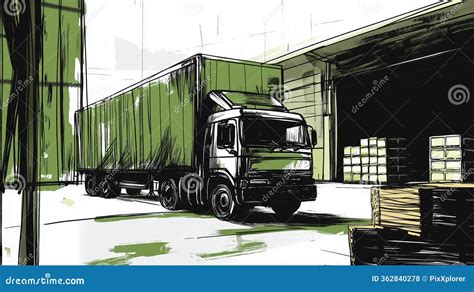 Inside The Warehouse Distribution And Packaging Of Goods Is Automated With Conveyors And Robots