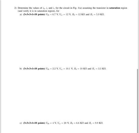 Solved Determine The Values Of It Ic And Ie For The Chegg