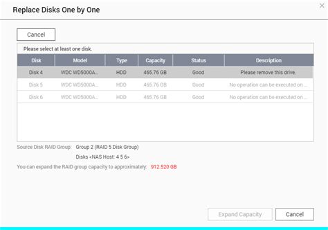 Online RAID Capacity Upgrade QNAP