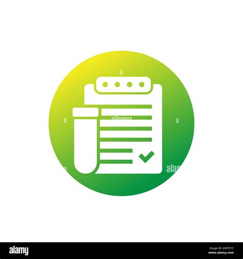 Lab Medical Test Results Icon Vector Stock Vector Image Art Alamy