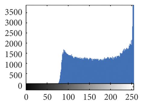 the histogram test a host image of lena b histogram of lena c
