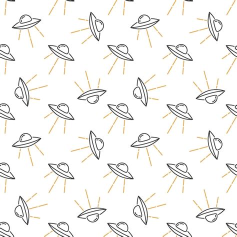 Premium Vector Ufo Extraterrestrial Spacecraft Vector Concept Line