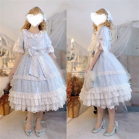 Платье принцессы дворца милое платье в стиле Лолиты винтажное кружевное платье в викторианском