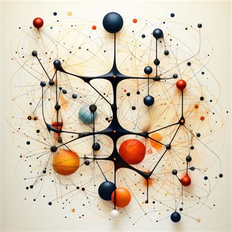 Premium Ai Image Colorful Network Graph Illustration Generative Ai