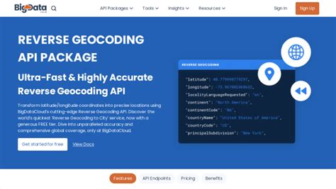 Bigdataclouds Reverse Geocoding Api Public Apis