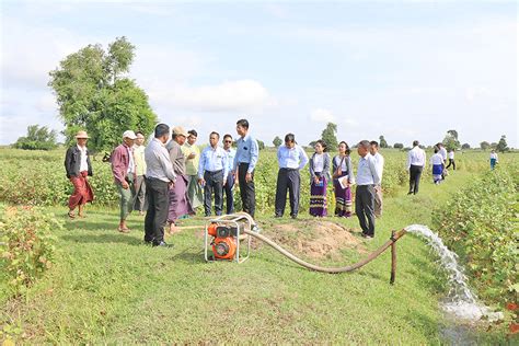 ကတင်ကျေးရွာ သမဝါယမဝါစိုက်ခင်းများ ရေရရှိရေး ဆောင်ရွက်မှု ဒုတိယဝန်ကြီး
