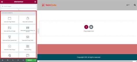 how to find vaincode elementor kits widgets documentation vaincode