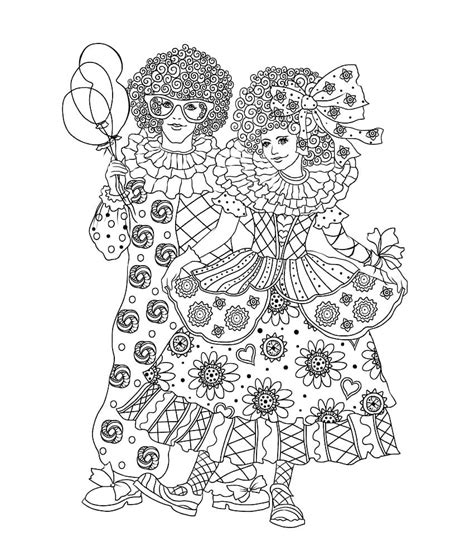 Fasching Karneval Ausmalbilder Malvorlagen Fasching Karneval Zum