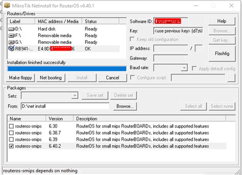 cara install ulang mikrotik dengan netinstall ruang config