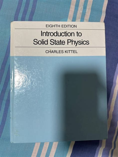 Introduction To Solid State Physics Hobbies And Toys Books And Magazines Textbooks On Carousell