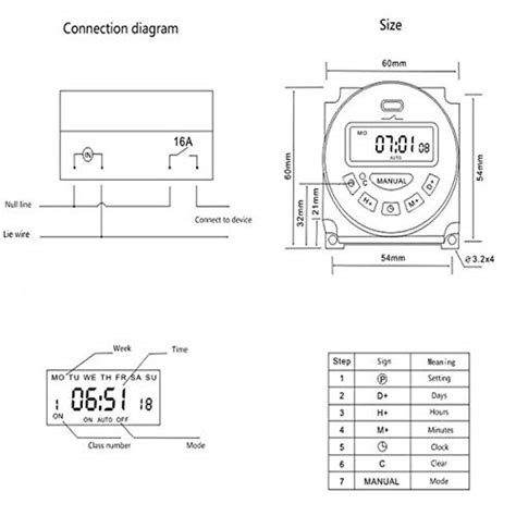 Buy L701 Microcomputer AC 24 V LCD Digital Display Programmable Electronic Timer Switch Online