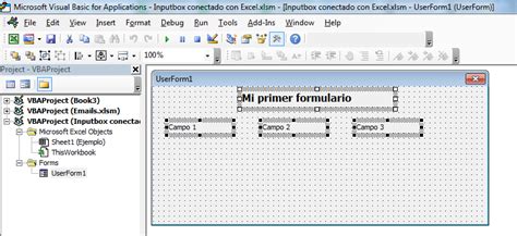 Conectar Un Formulario De Vba Con Excel Textbox
