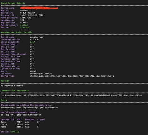 BUG Squad Server Not Listed In Server Browser Issue GameServerManagers LinuxGSM GitHub
