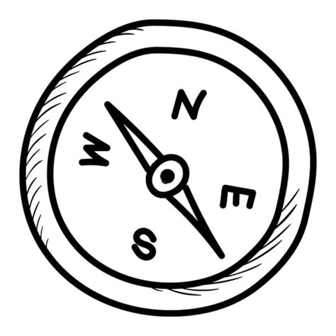 Brújula Vector Mapa Diseño Línea Vector De Stock 283451438 De ©vectorspoint