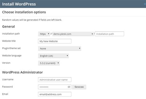 How To Install Wordpress Using Windows Plesk Panel Eukhost