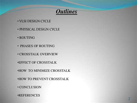 Crosstalk Minimisation Using Vlsi