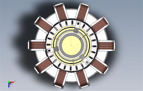 钢铁侠弧反应器solidworks 2012模型图纸免费下载 懒石网