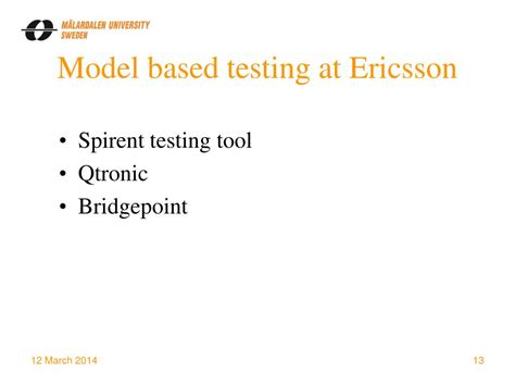 PPT Model Based Testing PowerPoint Presentation Free Download ID 397747